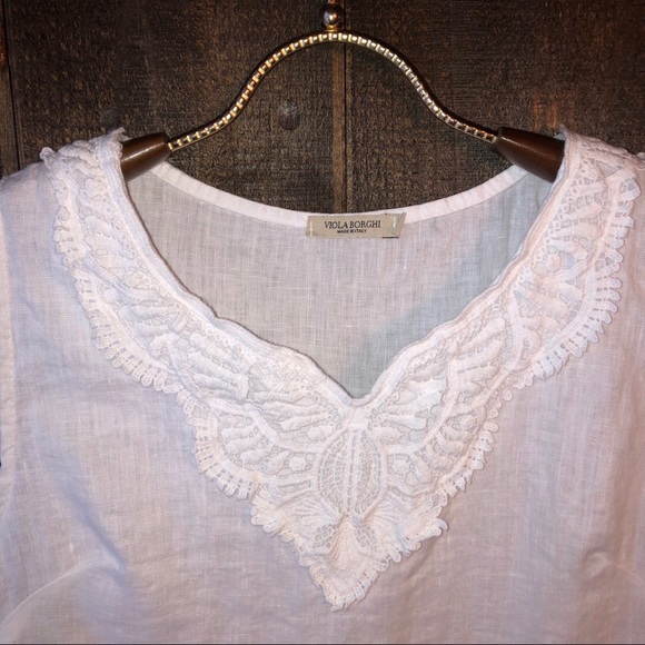 Viola Borghi | Tops | Viola Borghi Italian Linen Tank Top White | Poshmark